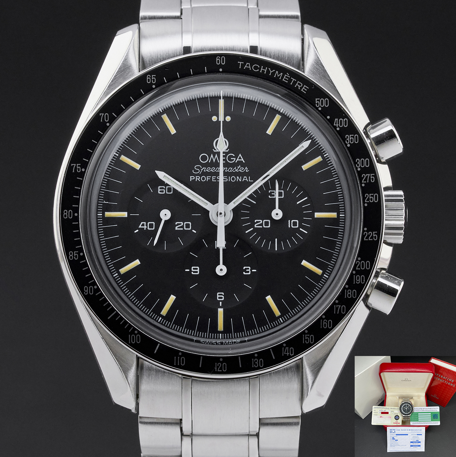 Omega Speedmaster Professional Moonwatch, 3570.50, 42mm, Steel, Black ...
